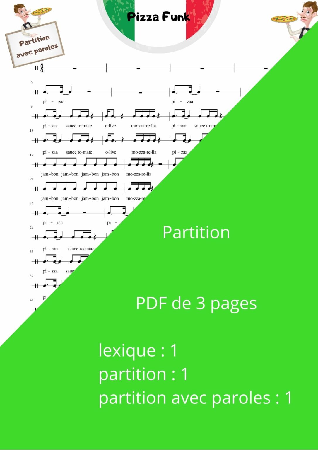 Pizza Funk partition Mad'Hameçon